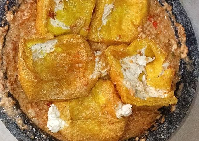 Resep Tahu sambel kacang oleh Robbiyani Anayah - Cookpad