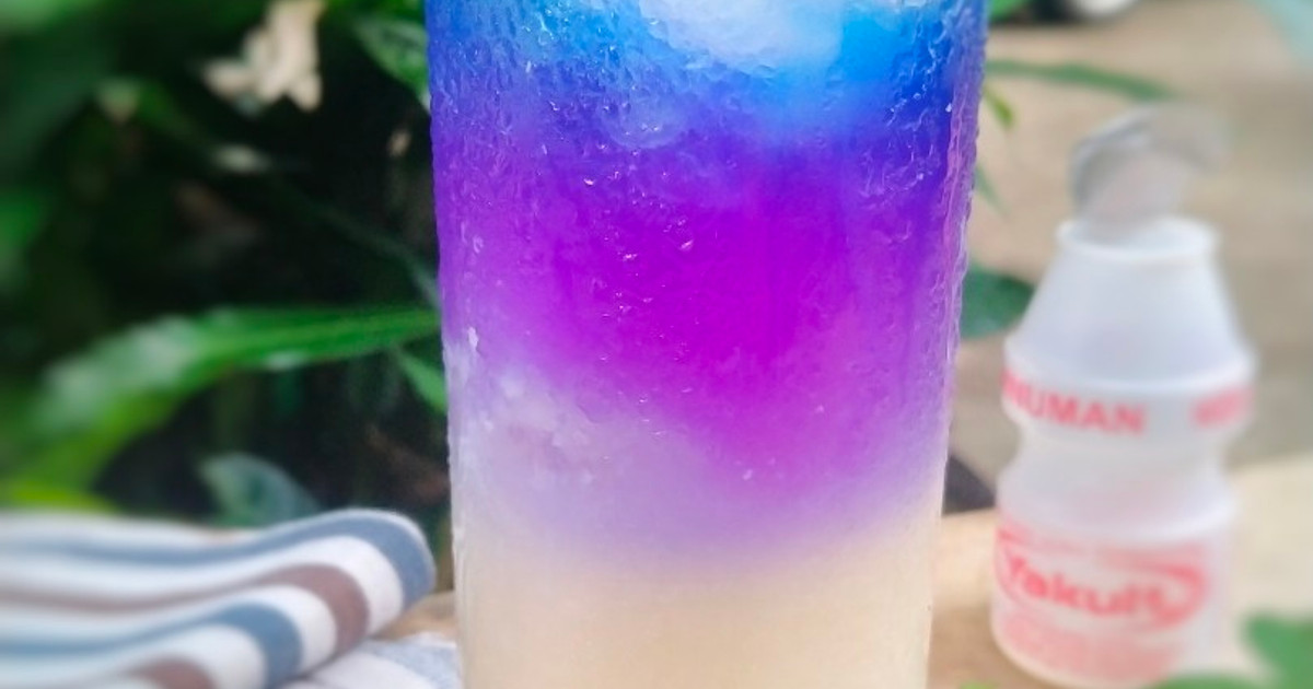 Resep Es Teh Telang Yakult oleh Mita.W#MommyFayzel# - Cookpad