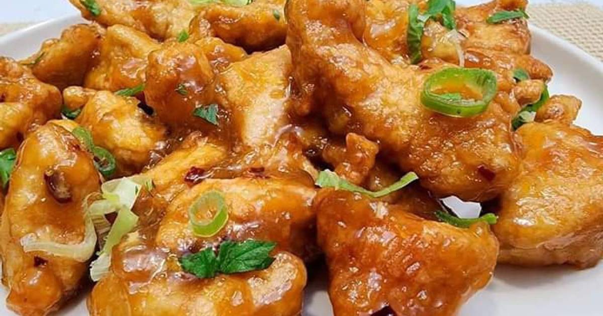 Pollo agridulce con salsa de naranja 😋 Receta de Eva M- Cookpad