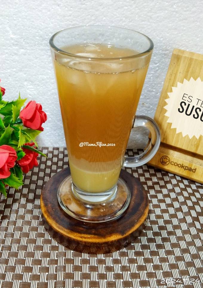 Resep Es Teh Susu oleh Lanjarsih/Mama Fifian ( MasakanRumahan) - Cookpad
