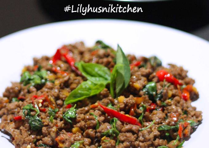 Resep Sapi Cincang Kemangi (Basil) oleh Lilyhusnikitchen - Cookpad