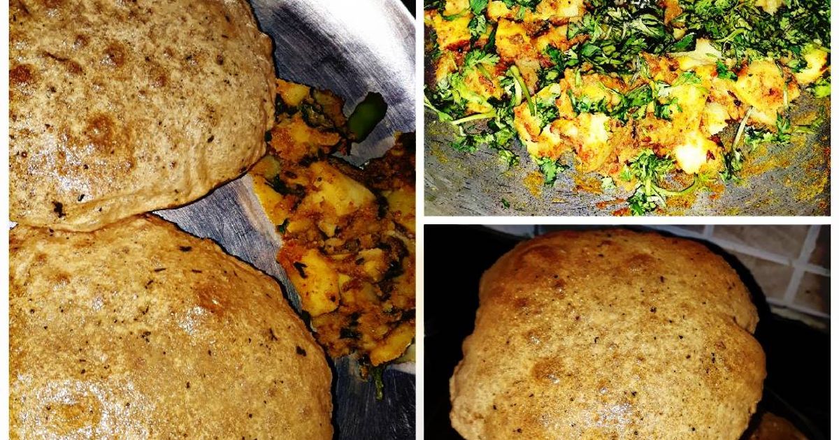 Puri And Aloo Sabzi Recipe by DrKhushboo Bansal - Cookpad