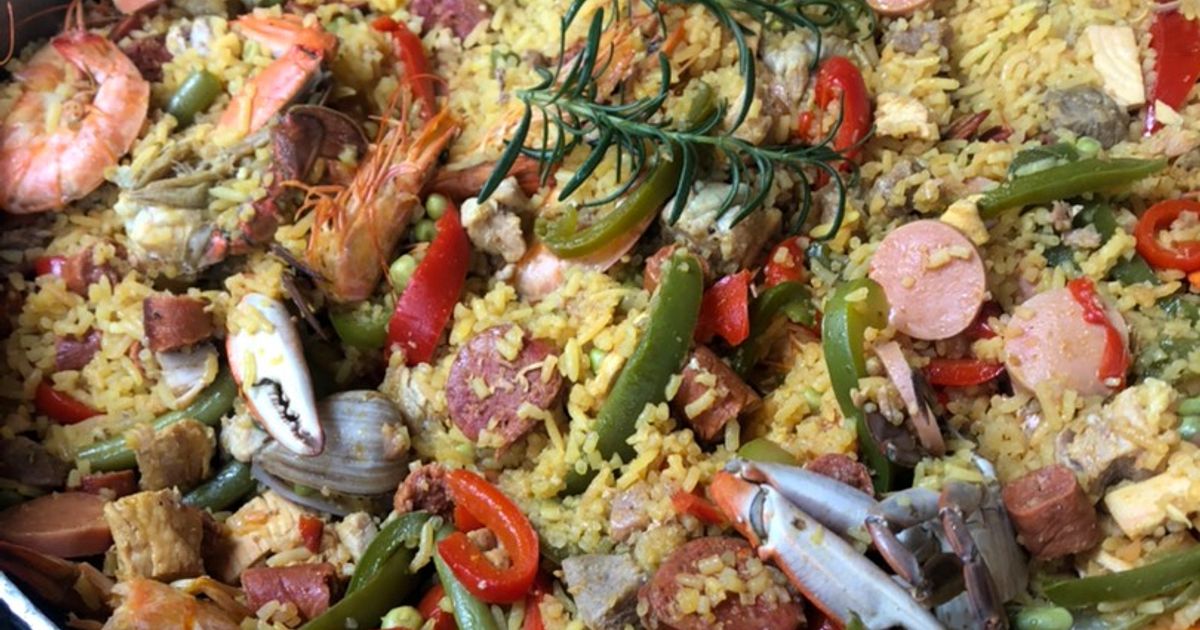 paella mixta con cerdo - 45 recetas caseras- Cookpad
