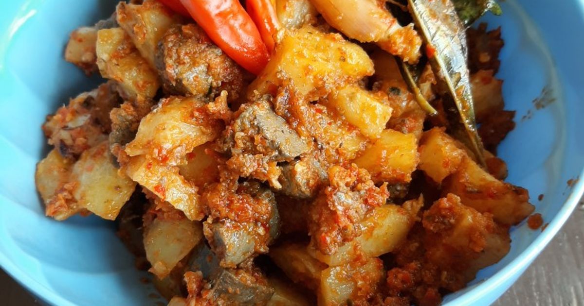 Resep Balado Kentang Hati Sapi oleh Minyupicu - Cookpad