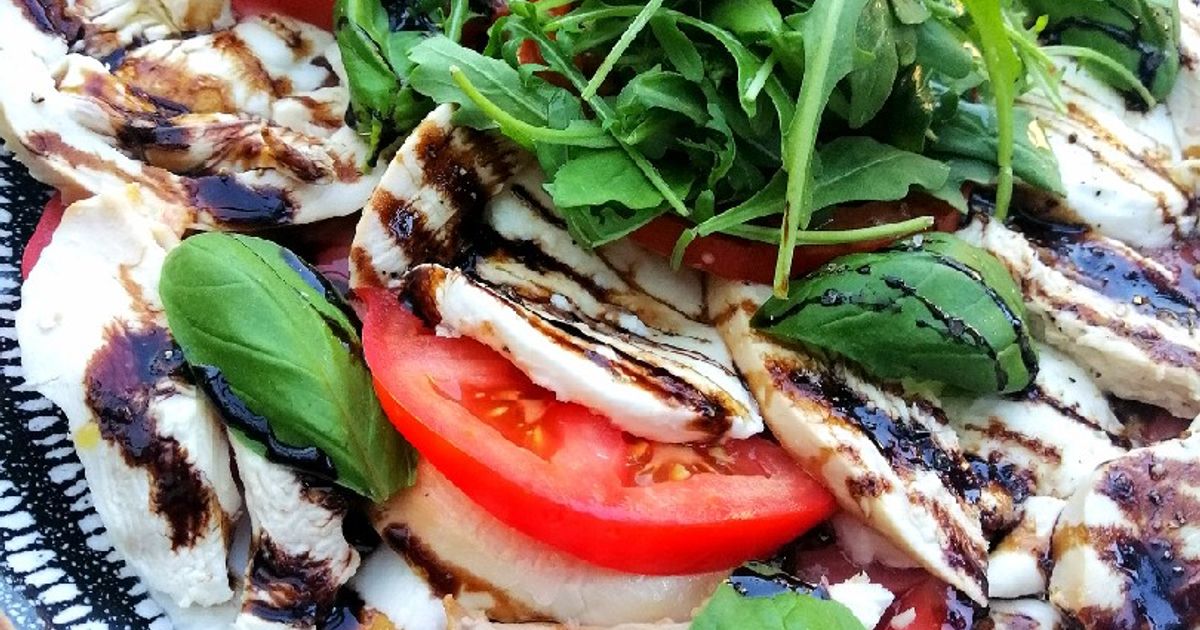 Smoked Chicken Caprese Salad Recipe by Fittest Chef - Cookpad