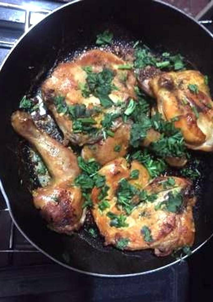 Pollo al horno con cilantro Receta de MIUSA- Cookpad