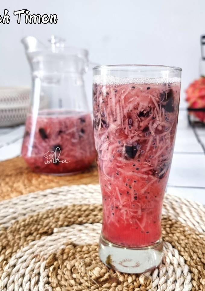 Resep Ie Boh Timon | Es Timun Cincau Selasih oleh Ayu Umha - Cookpad