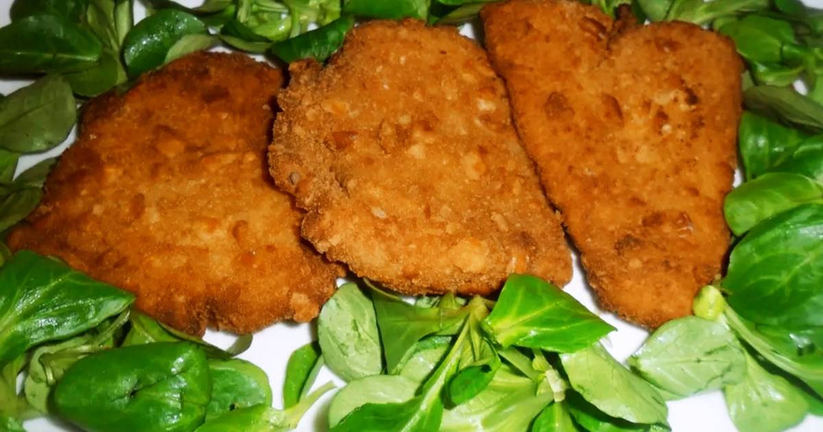 Merluza rebozada con galletitas María Receta de Gabriela Diez- Cookpad