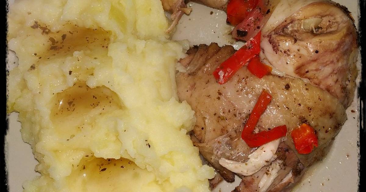 Pui la cuptor cu piureu de cartofi, rețetă de Mihaela's Kitchen ...