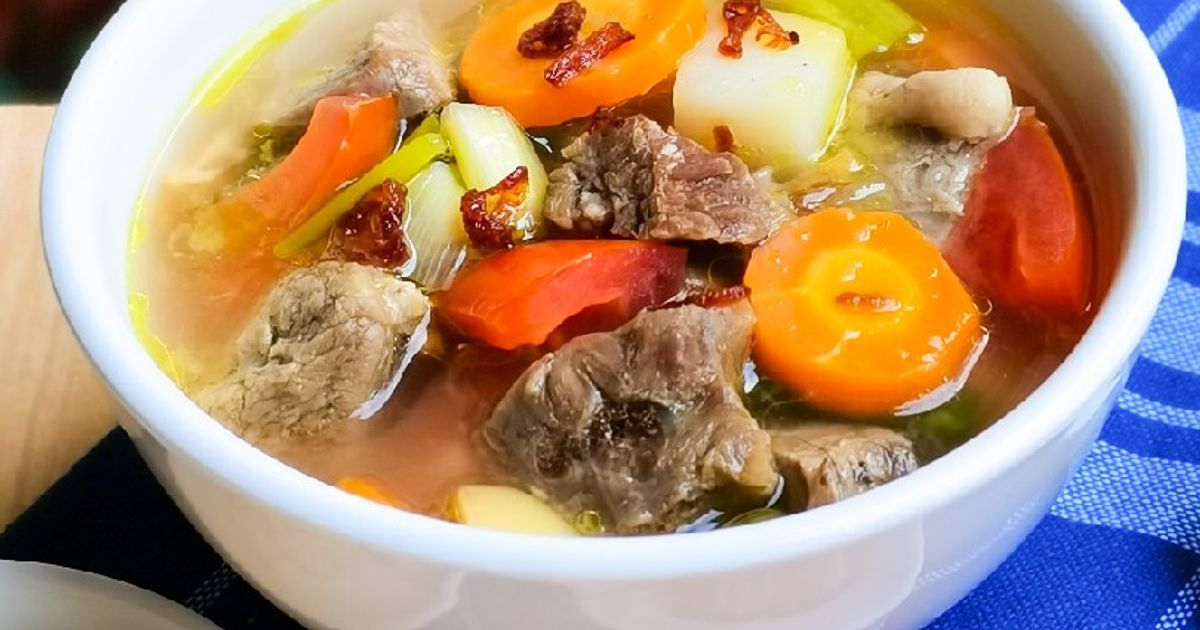 Resep Sop Daging Sapi Kuah Bening oleh Mba Wen - Cookpad