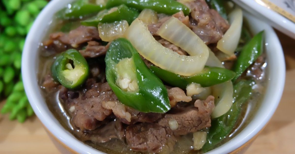 Resep Tumis Daging Cabe Ijo oleh Seruni Puspa Indah - Cookpad