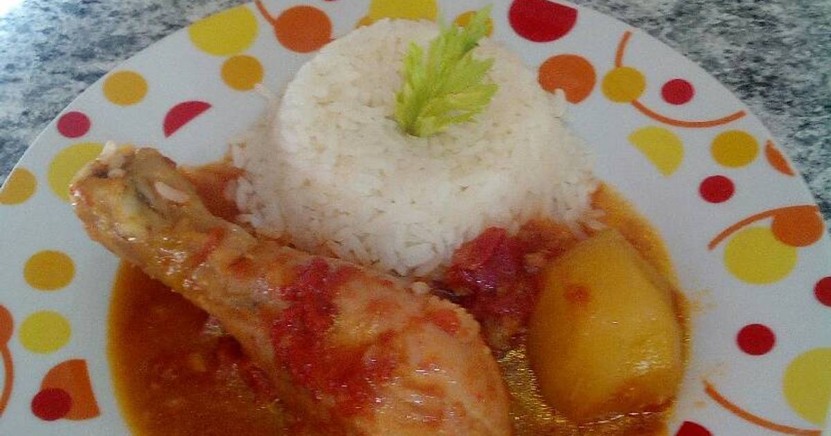 Pollo entomatado Receta de Mercedes Huaman Flores- Cookpad