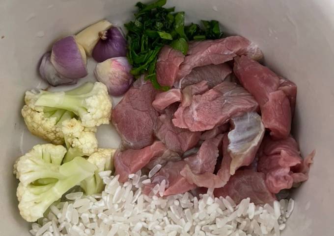 Resep MPASI 6M+ Bubur Daging Sapi oleh Febrianty Naibaho - Cookpad
