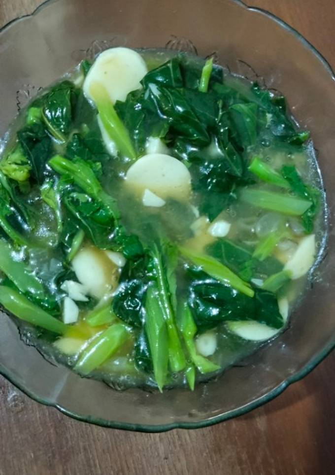 Resep Tumis sayur kailan bakso ikan oleh Lingvansz - Cookpad