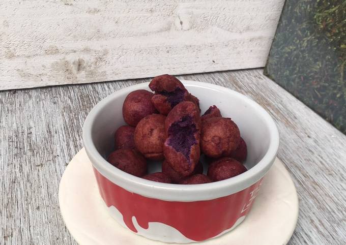 Resep Bola Ubi Ungu oleh iti Resti Nsh - Cookpad