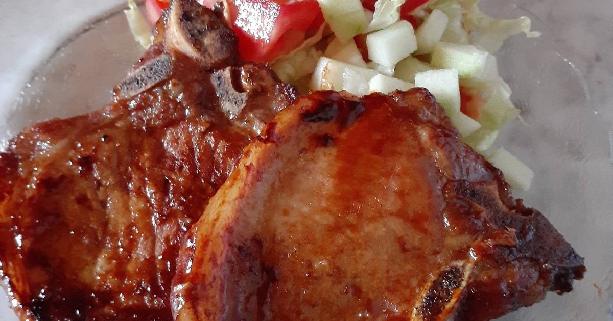Comida saludable con costeleta de cerdo - 70 recetas caseras- Cookpad