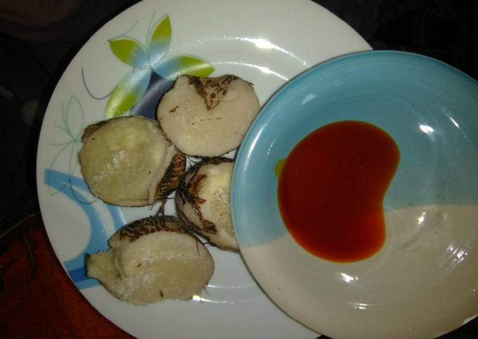 Cocoyam and red oil Recipe by Barack Oizamsi Apologun (Abjmom56) - Cookpad