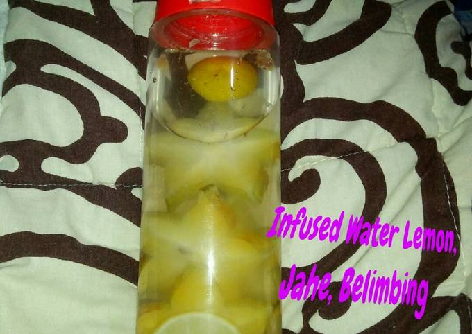 Resep Infused Water Lemon, Jahe, Belimbing 🍋 oleh 🌸 Sisilia Suci - Cookpad