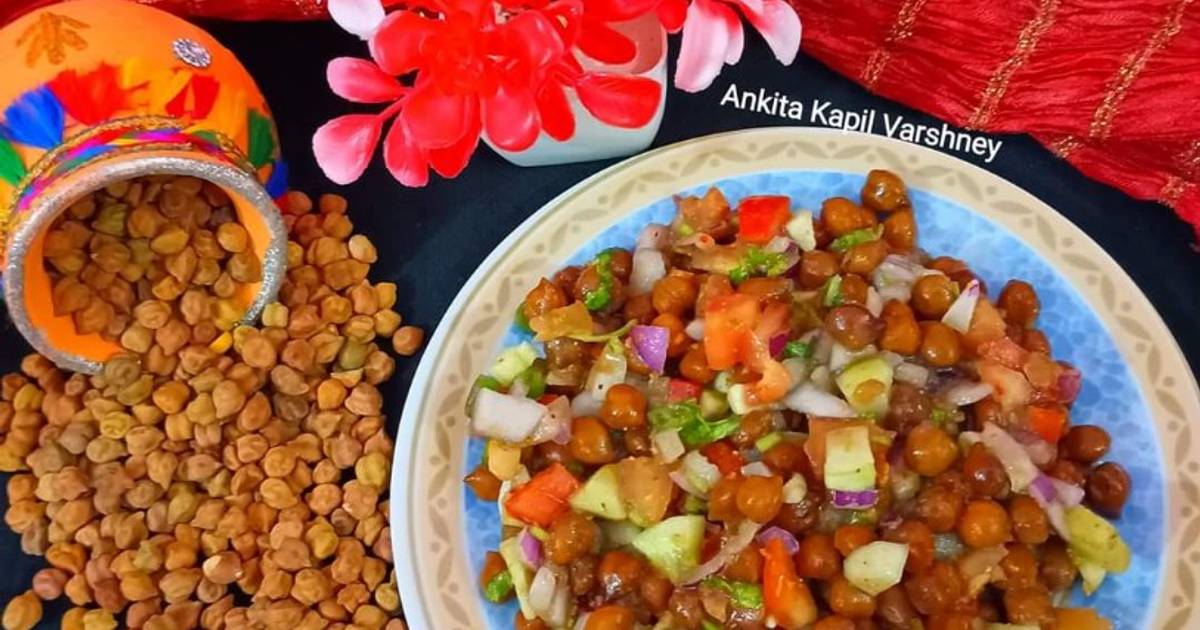 Boiled Chana (Chat) Recipe by Ankita Kapil Varshney - Cookpad