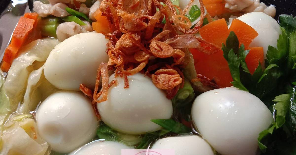Resep Sop Telur Puyuh oleh Michelle Little Kitchen - Cookpad
