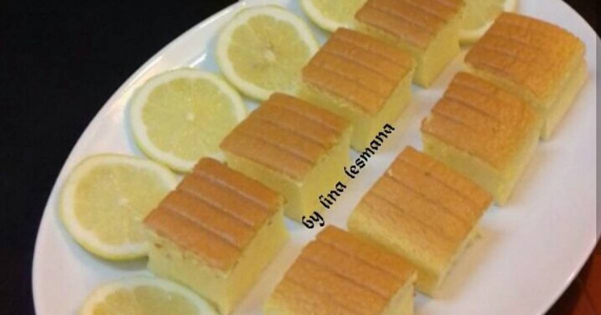 Resep Ogura lemonade sponge cake oleh Fifel Kitchen - Cookpad