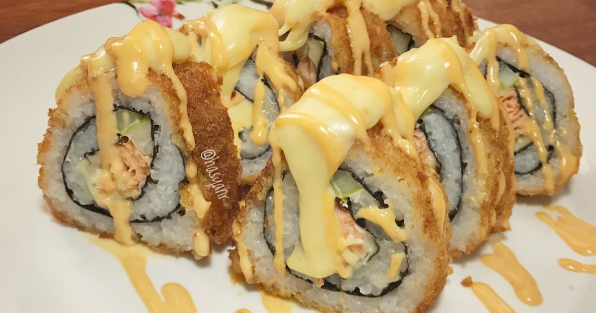 Resep Sushi Goreng Isi Salmon oleh Hasya Nr - Cookpad