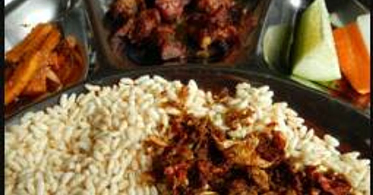 Mutton Bbq With Puffed Rice | Mutton Sekuwa Set Recipe by Prakash Blon ...