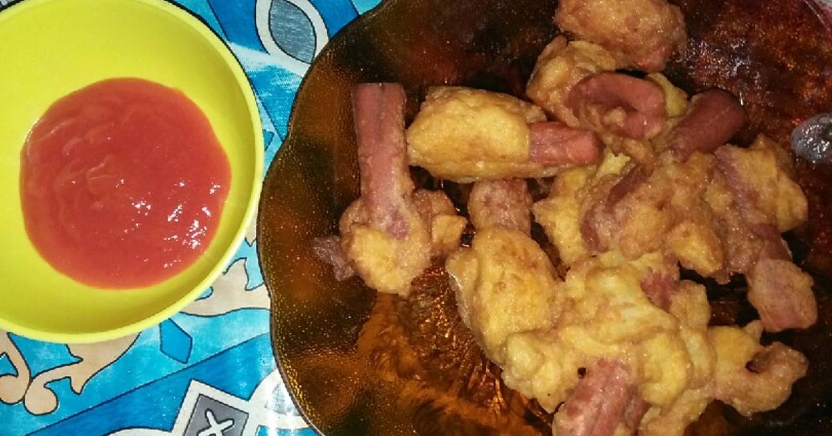 Resep Cemilan Ubur2 sosis kentang oleh Raka RN - Cookpad
