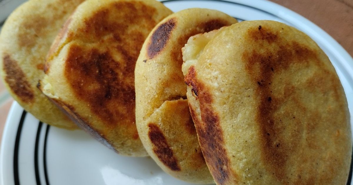 arepas con harina de maiz amarillo - 58 recetas caseras- Cookpad