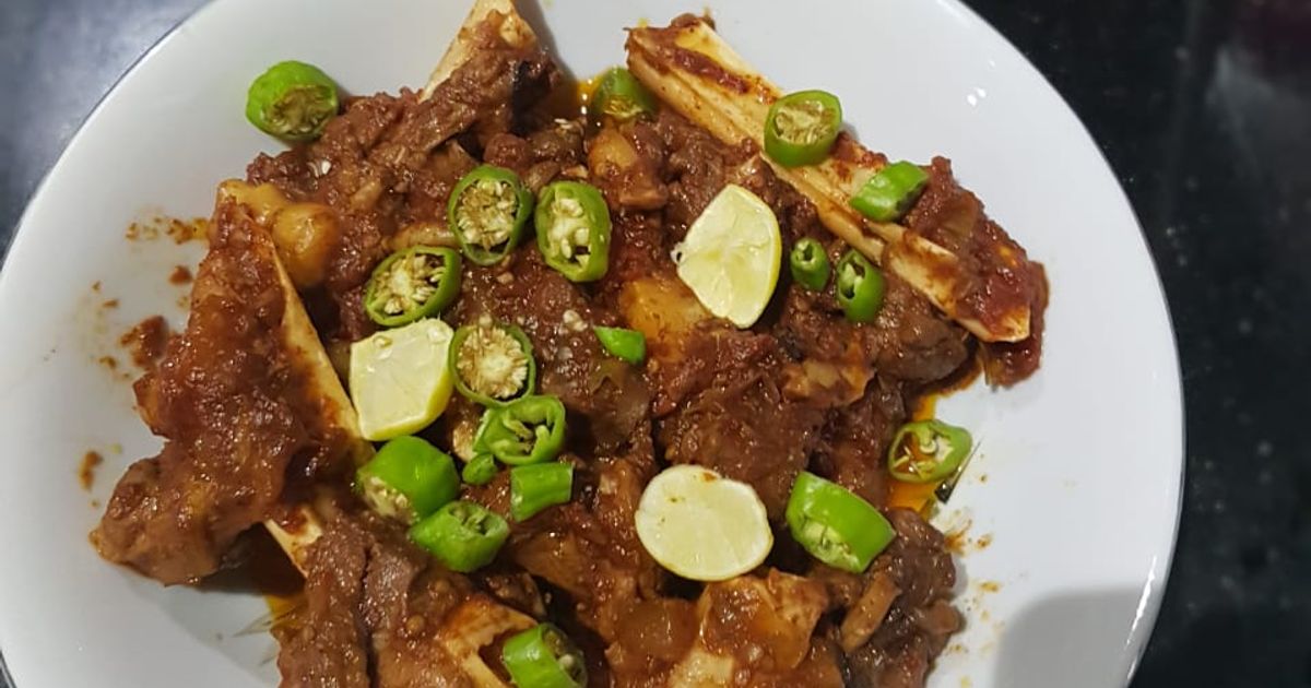 Peshawari Namkeen Gosht Recipe by Humaira Saleem - Cookpad
