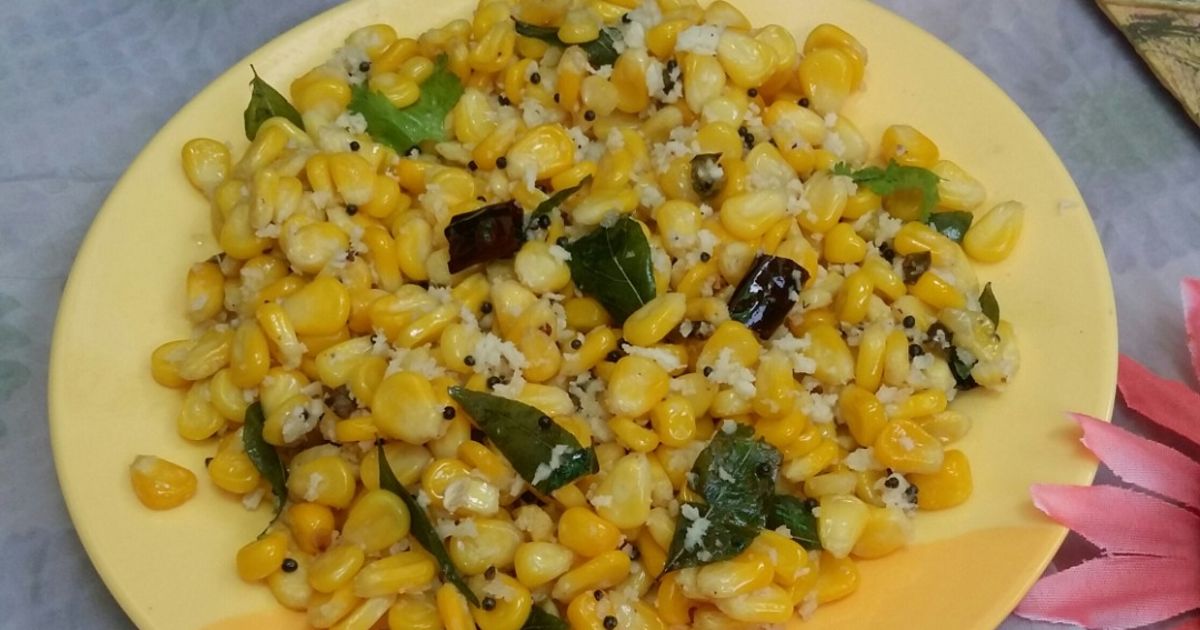 Sweet Corn Sundal Recipe by Hameed Nooh - Cookpad