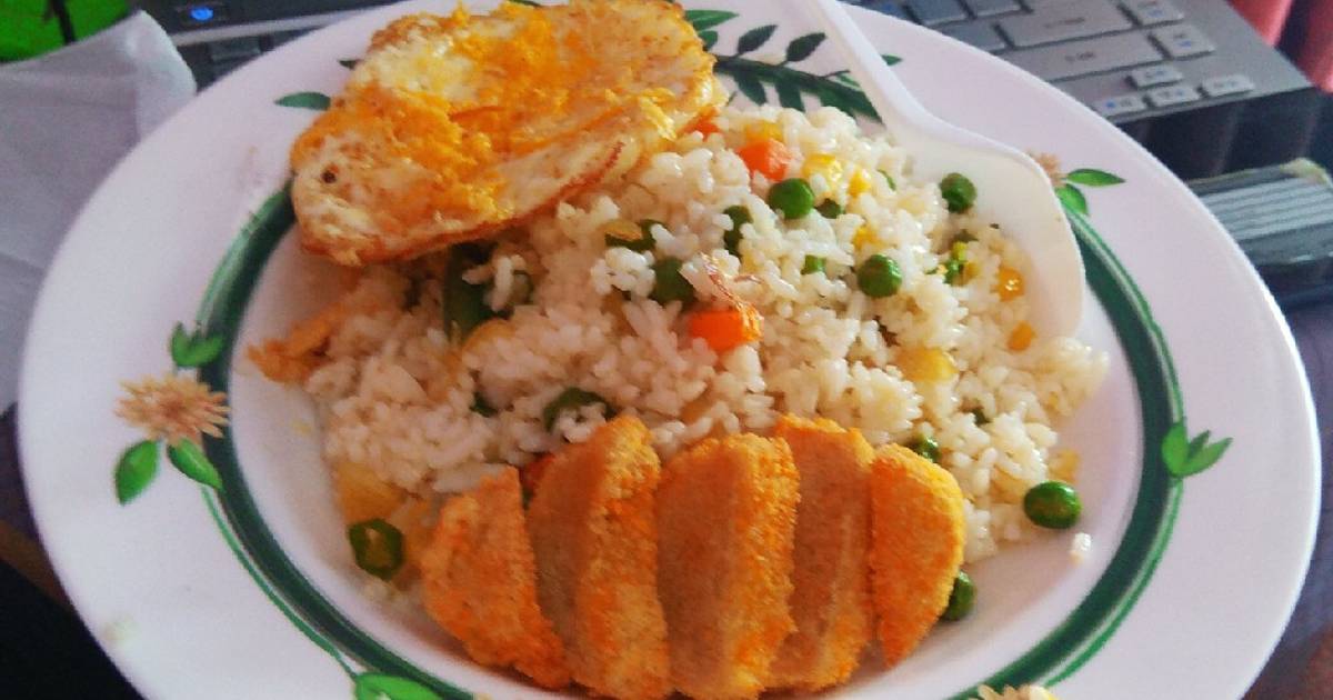 Resep Nasi Goreng Mini Katsu oleh Stevany Maulidya - Cookpad