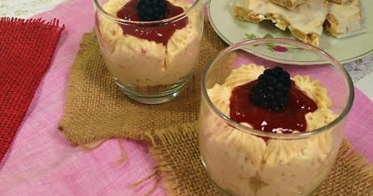 Mousse De Queso Y Turrón De Almendras Receta de Los Postres De Rosy ...