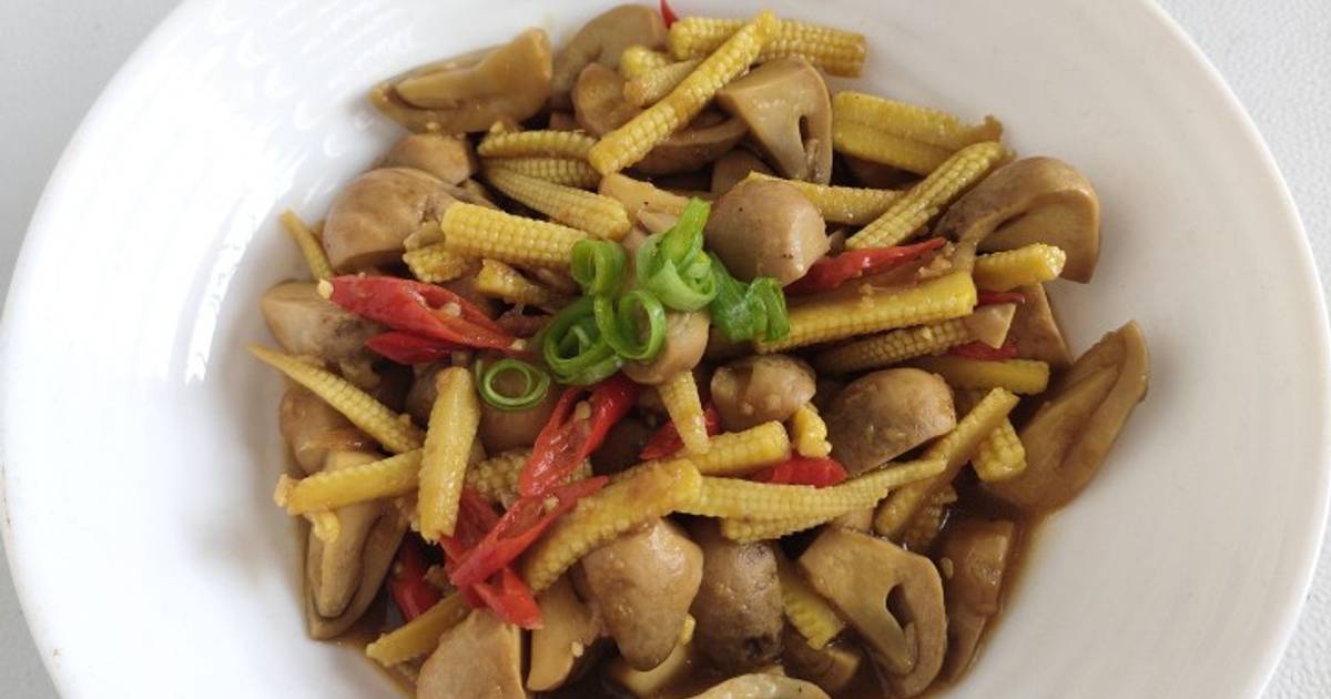 Resep Jamur Merang Saus Tiram oleh Desi - Cookpad