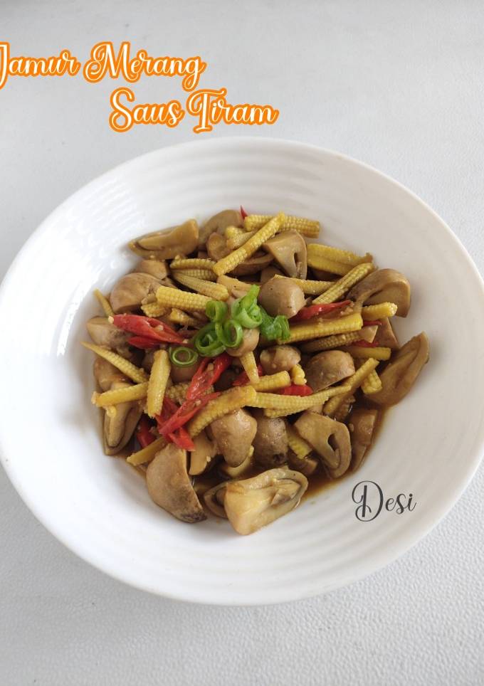 Resep Jamur Merang Saus Tiram oleh Desi - Cookpad