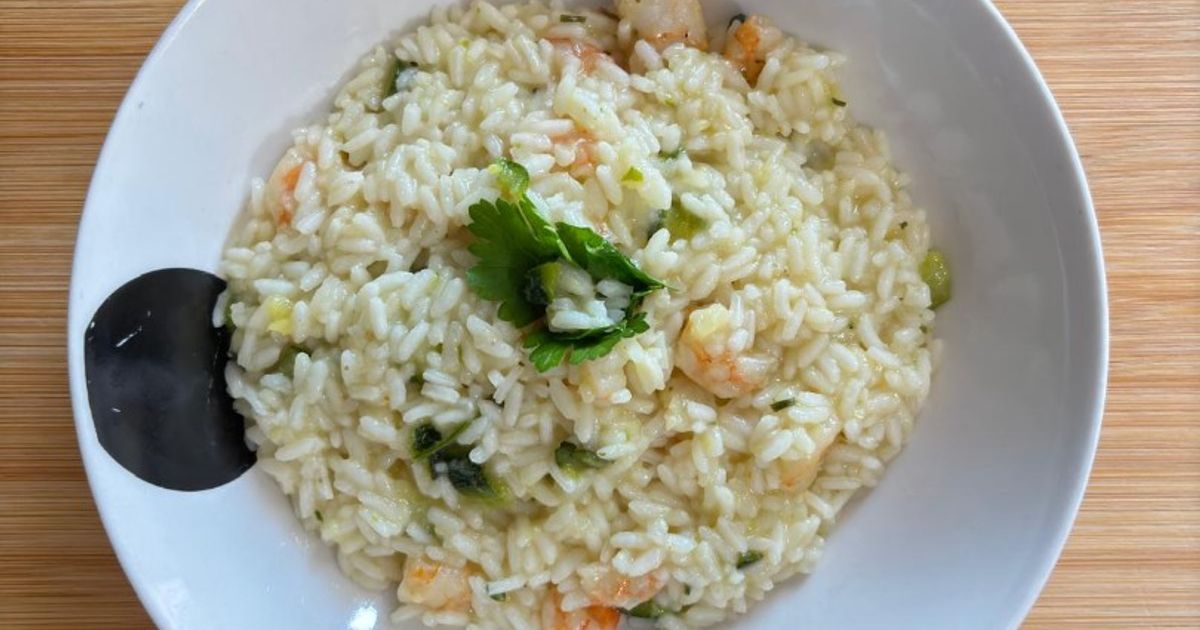 Risotto With Zucchini And Shrimp Recipe by agrodolce.nara🍷🍯👩‍🍳