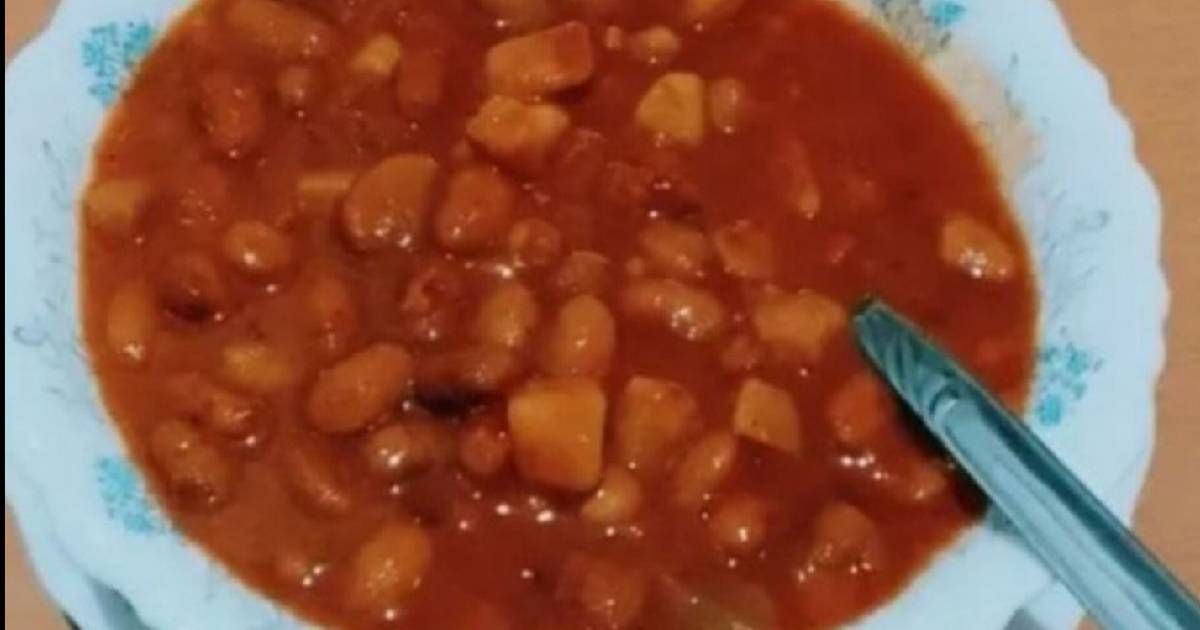 طرز تهیه خوراک لوبیا چیتی ساده و خوشمزه توسط اشپزی بانو کوکپد