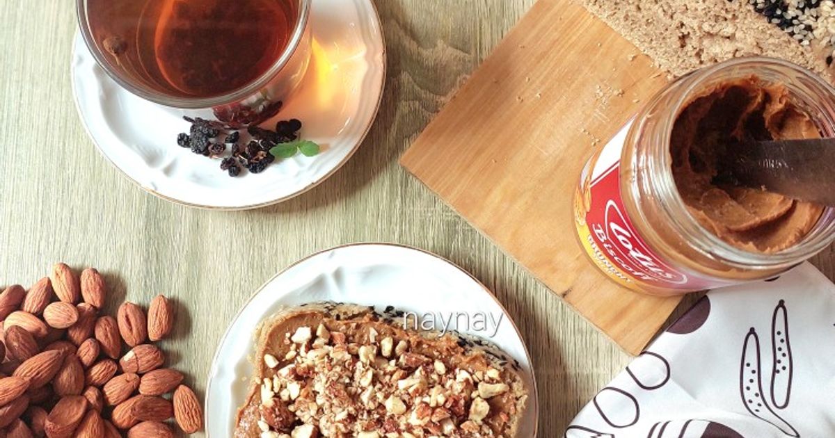 Resep Roti Tawar Gf Topping Selai Lotus & Remahan Almond oleh NayNay ...
