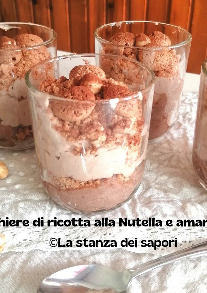 Ricetta 351🥜🍫Bicchiere Di Ricotta Alla Nutella E Amaretti 🍪 di La ...
