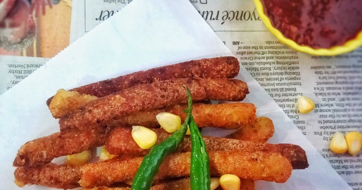 Cheese Corn Finger Fries Recipe By Uzma Khan