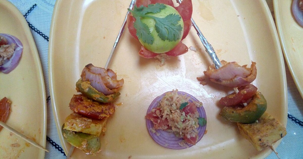 Tandoori Paneer Stick Recipe by Jyoti Kevalramani - Cookpad