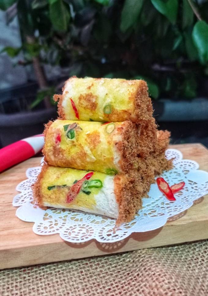 Resep Roti Tawar Gulung Isi Abon oleh Mama Nia - Cookpad