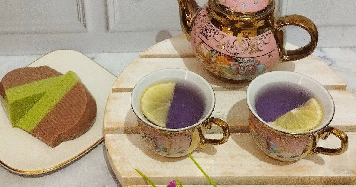 Resep Teh Lemon Bunga Telang👩🏻‍🍳 oleh Bunda Almira - Cookpad