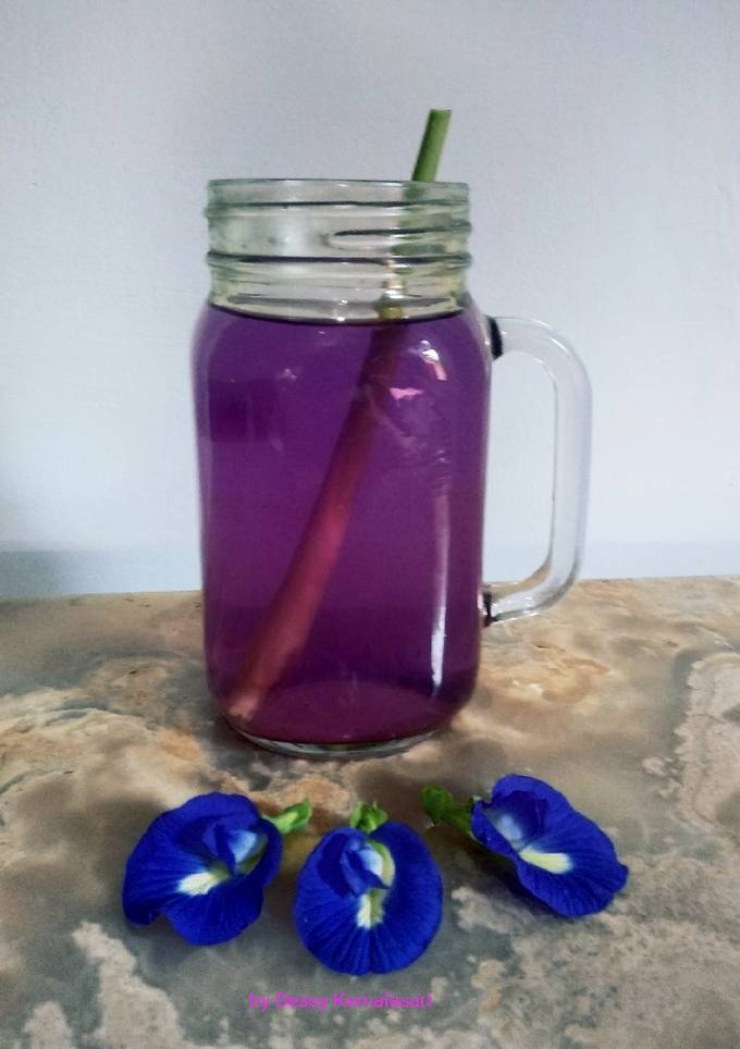 Resep 98. Teh Telang,Lemon dan Sereh oleh Dessy Kemalasari - Cookpad