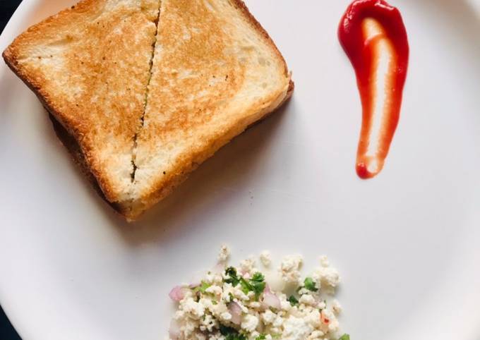 Bread Paneer Sandwich Recipe by Savita Nagpal - Cookpad