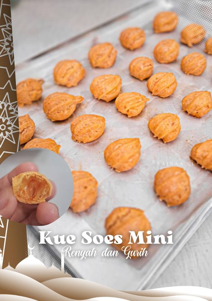 Resep Kue Soes Kering Mini Keju, Renyah dan Gurih oleh Rainna El - Cookpad