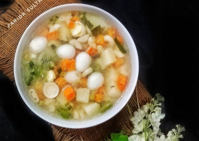 Resep Sop Telur Puyuh Makaroni oleh farida Sulthan 🇮🇩 (IG. Malika02782 ...