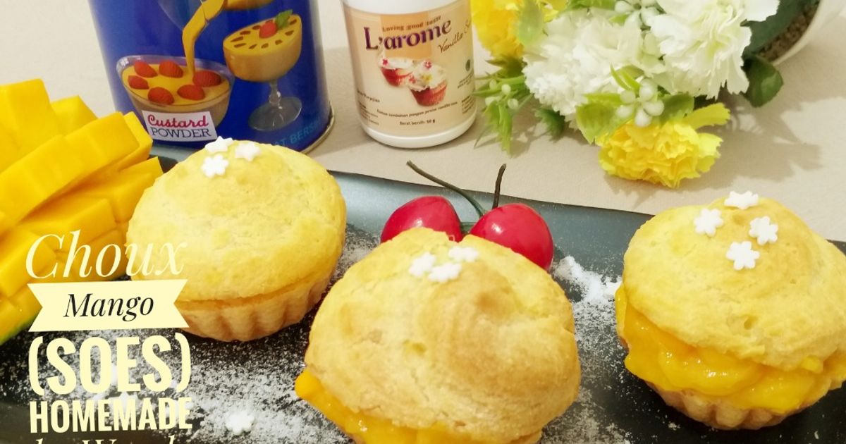 Resep Soes Mangga / Mango Choux Pastry / Sus Mangga oleh Josephine ...