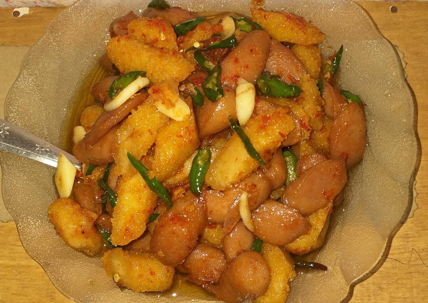 Resep Tumis Cabe Ijo Sosis Nugget oleh Bunda R.A - Cookpad