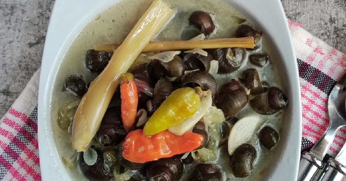 Resep Gangan Haliling (Tutut/Keong Sawah/Siput Masak Berkuah) oleh ...